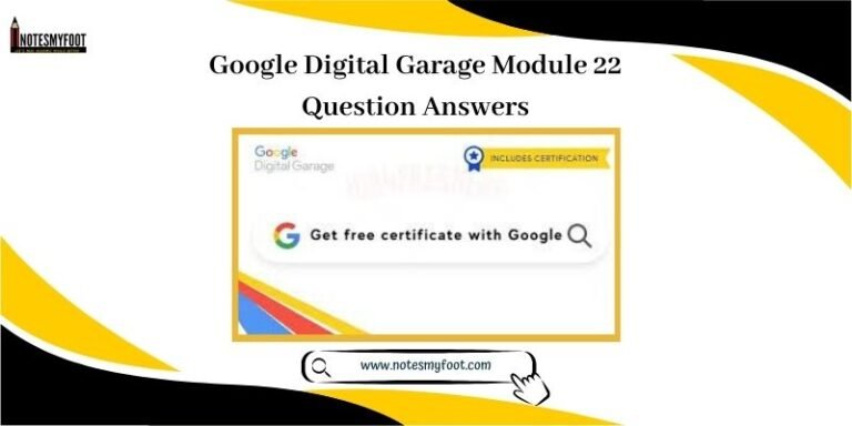 Google Digital Garage Module 22 Question Answers – Find Success With ...